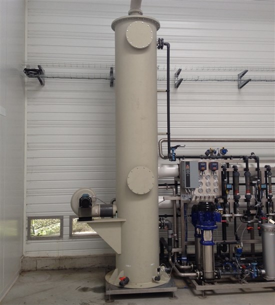 Dégazage des eaux industrielles: désorption ou strippage à froid